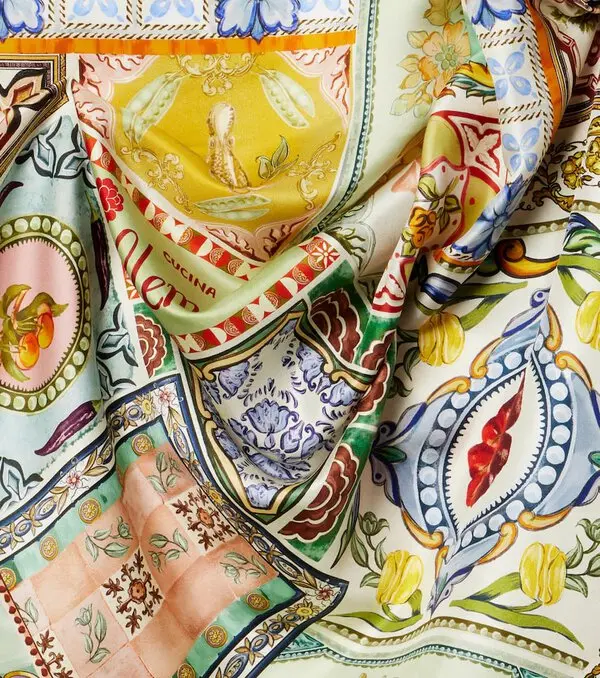 ALEMAIS Tommasina Printed Silk Scarf