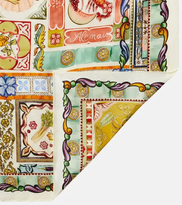 ALEMAIS Tommasina Printed Silk Scarf