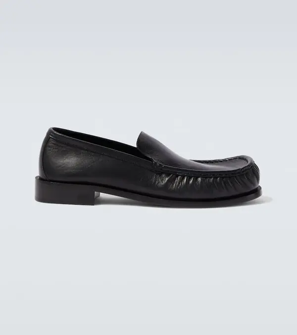 Dries Van Noten Leather Loafers - Black
