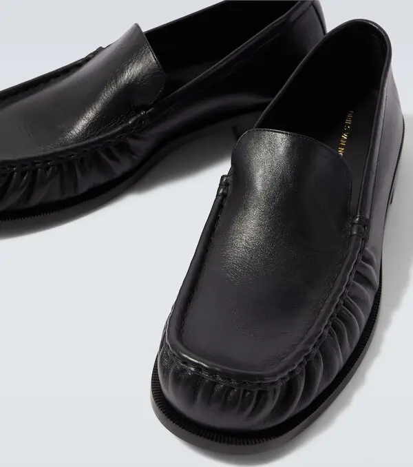 Dries Van Noten Leather Loafers - Black