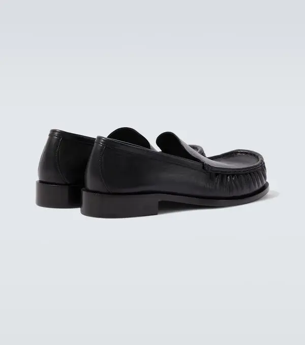 Dries Van Noten Leather Loafers - Black