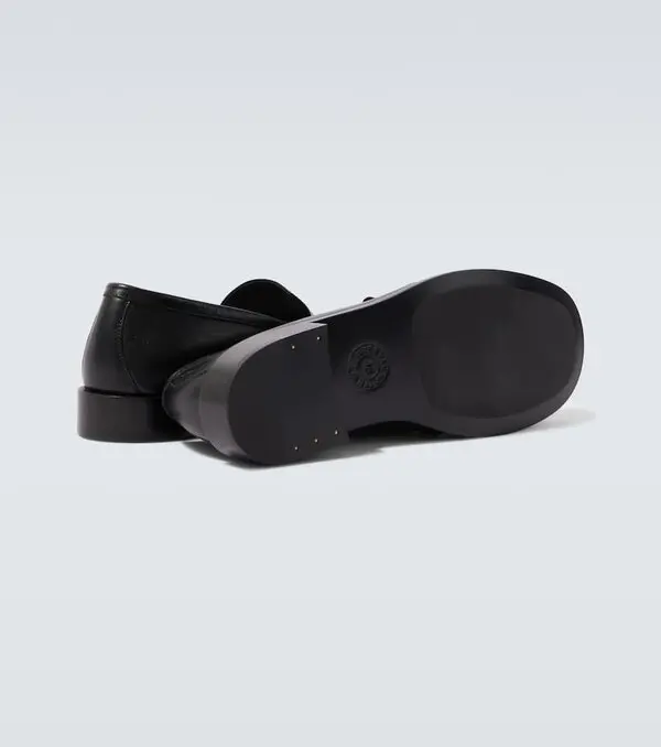 Dries Van Noten Leather Loafers - Black