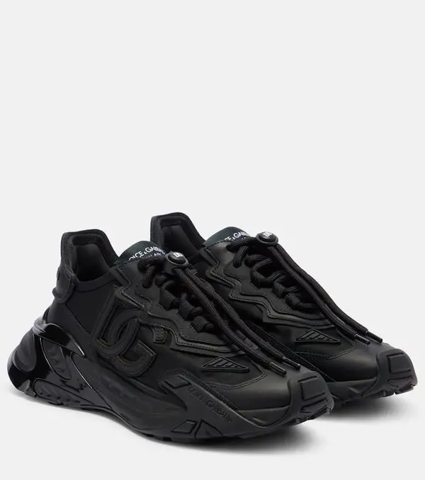 Dolce & Gabbana Leather-trimmed Sneakers