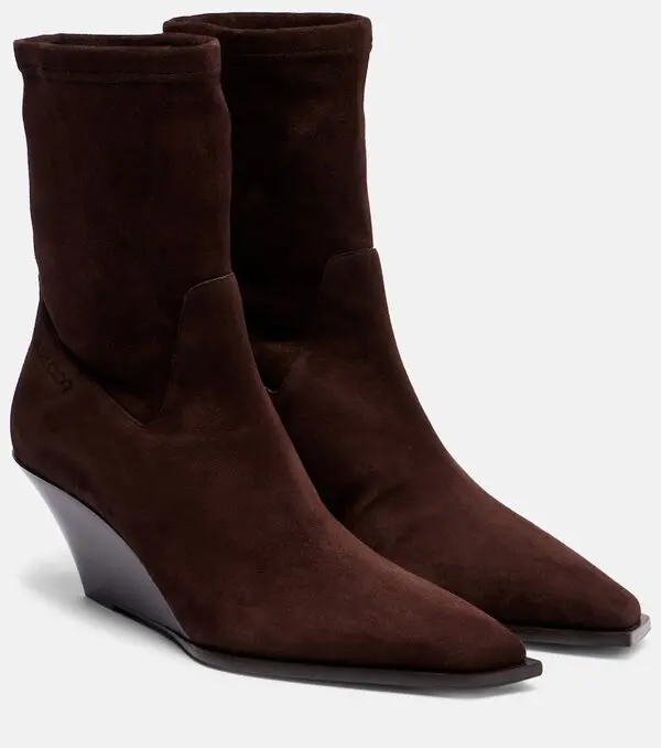JIMMY CHOO Hadley 60 Suede Ankle Boots - Brown