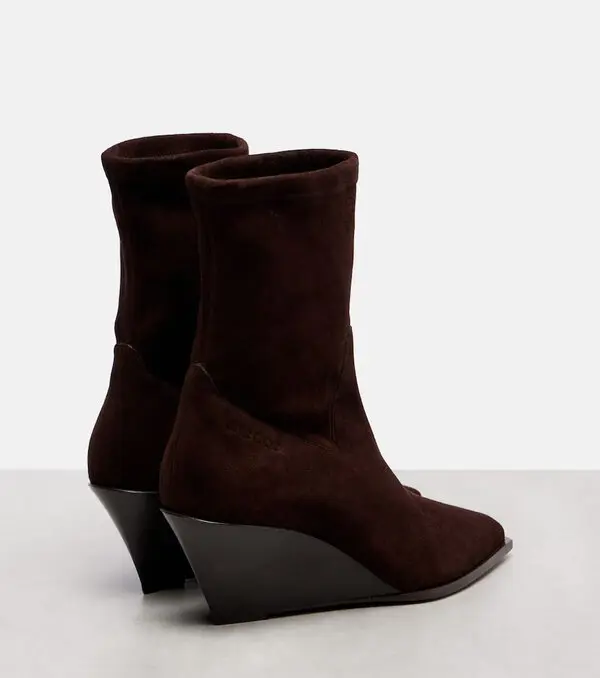 JIMMY CHOO Hadley 60 Suede Ankle Boots - Brown