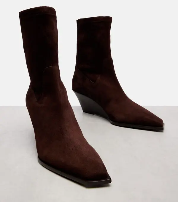 JIMMY CHOO Hadley 60 Suede Ankle Boots - Brown