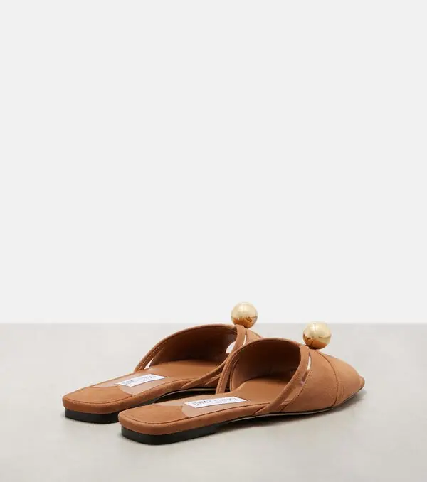 JIMMY CHOO Siva Suede Slides