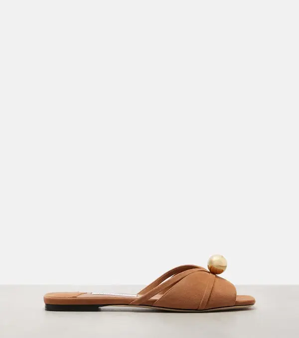 JIMMY CHOO Siva Suede Slides