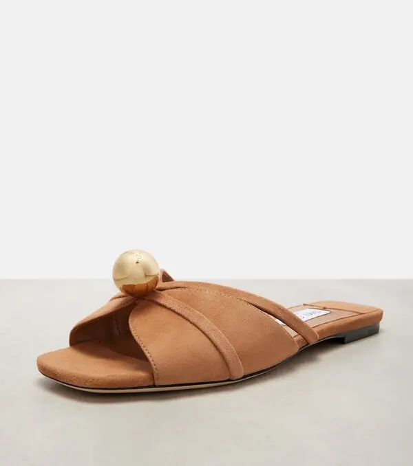 JIMMY CHOO Siva Suede Slides