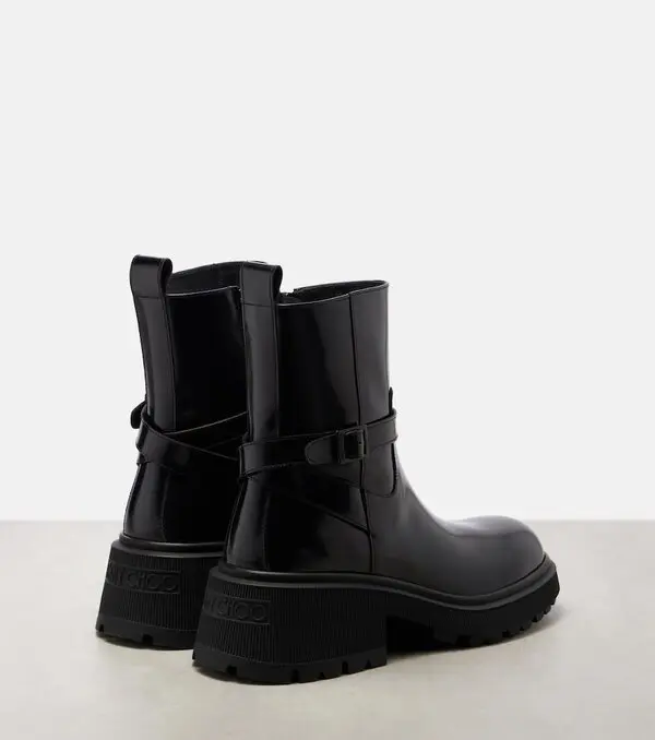 JIMMY CHOO Conny Leather Ankle Boots