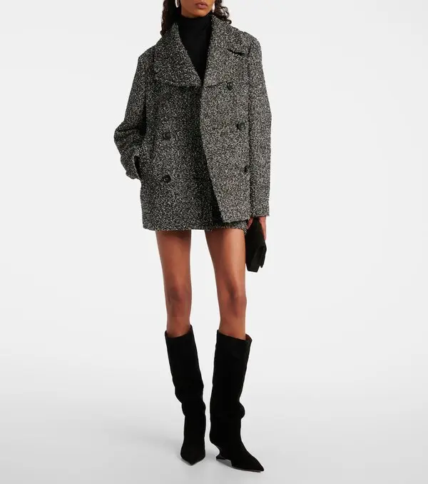 Paris Texas Suede Knee-high Boots - Black