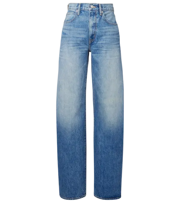SLVRLAKE Cassie High-rise Barrel-leg Jeans - Blue