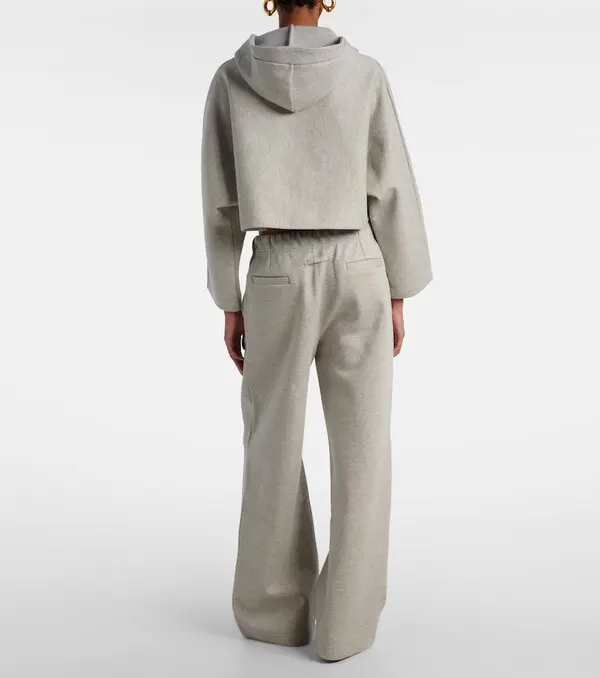 JEAN PAUL GAULTIER Embossed Logo Cotton Sweatpants
