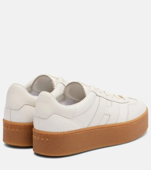Hogan H681 Leather Platform Sneakers