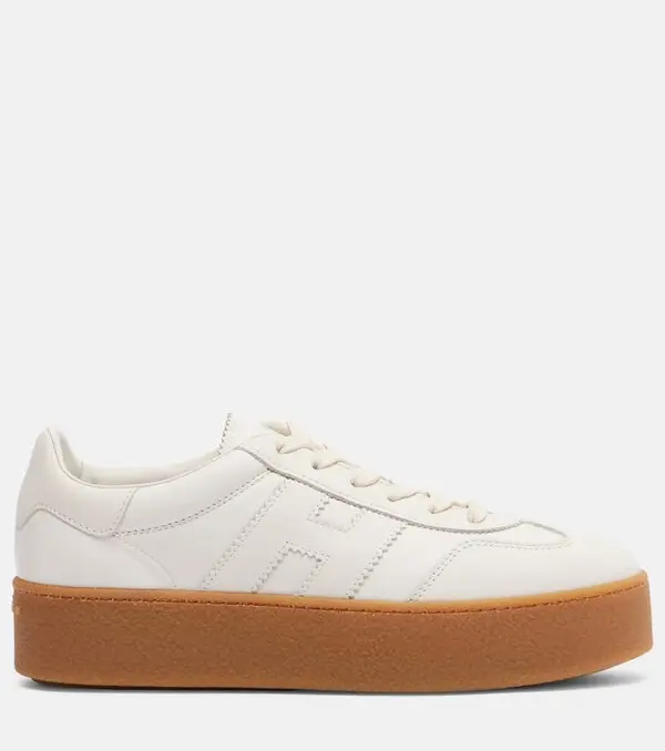 Hogan H681 Leather Platform Sneakers