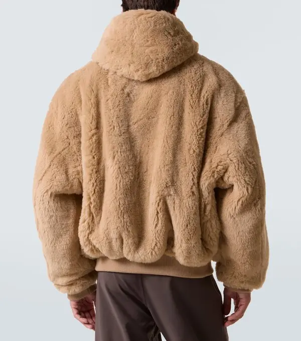 Fear Of God Alpaca And Cotton Teddy Bomber Jacket