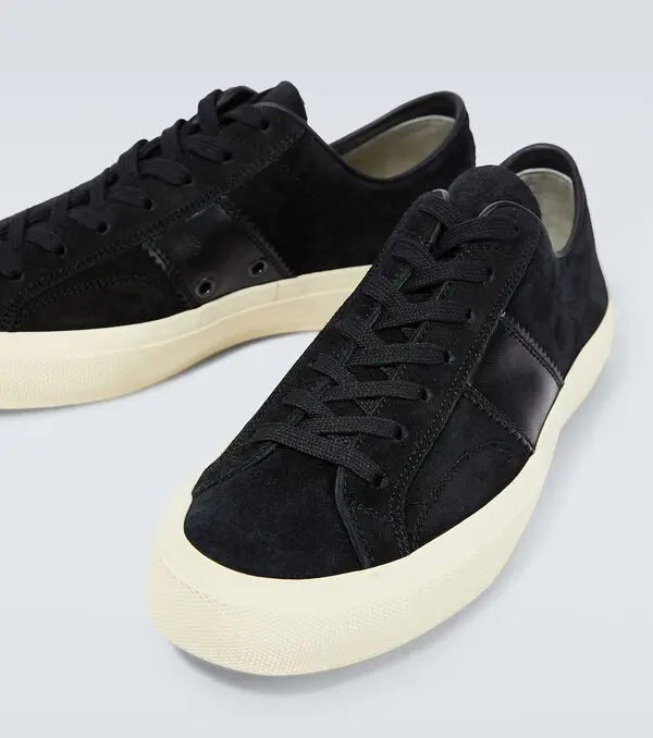 TOM FORD Cambridge Suede Sneakers - Black