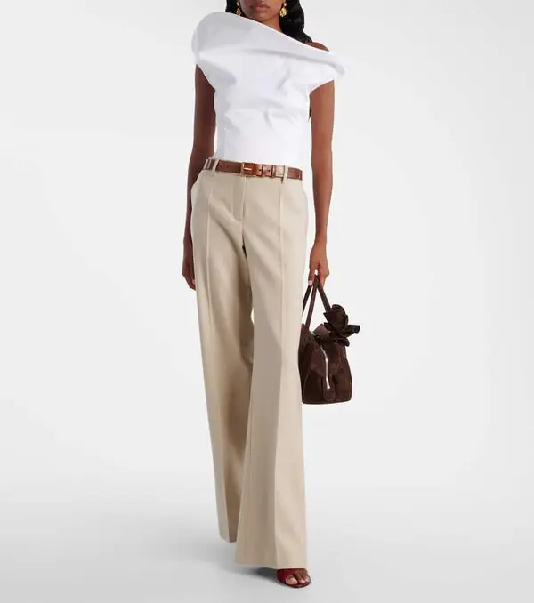 Magda Butrym Wool Flared Trousers