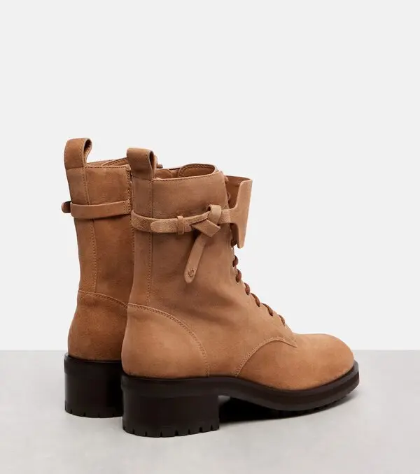 JIMMY CHOO Rosabel Suede Combat Boots