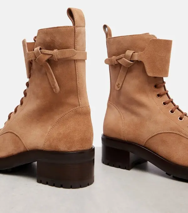 JIMMY CHOO Rosabel Suede Combat Boots