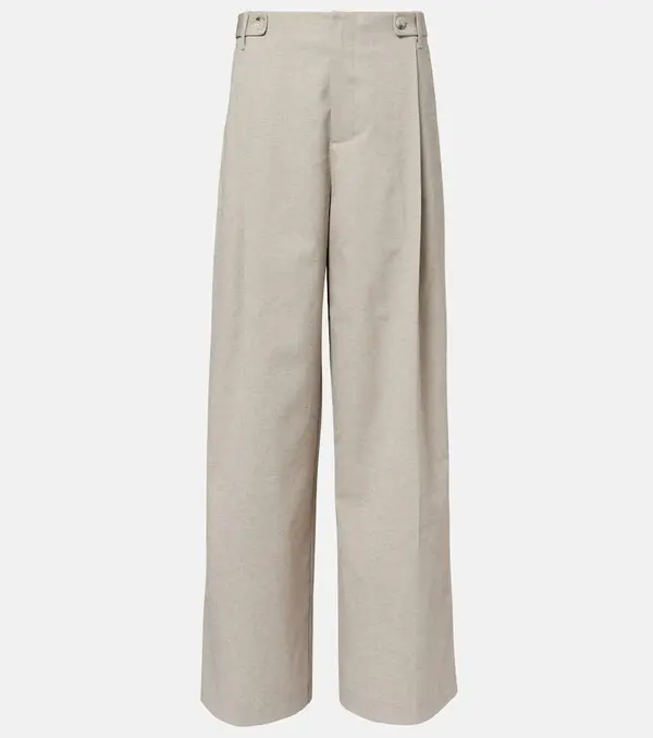 SIR. Leone Mid-rise Wide-leg Pants - Grey
