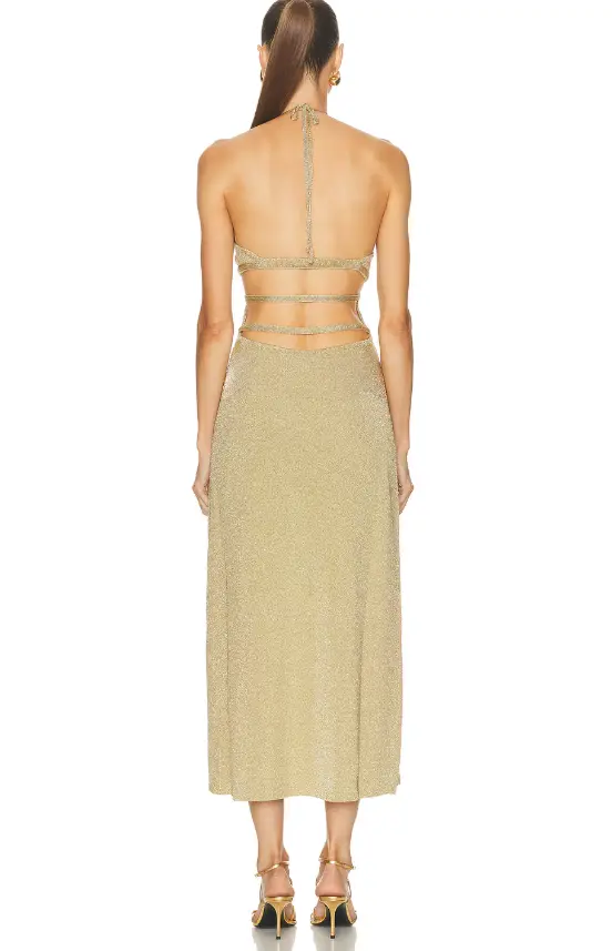 Buy Cult Gaia Evaleigh Knit Dress - Gold At 5% Off | Editorialist