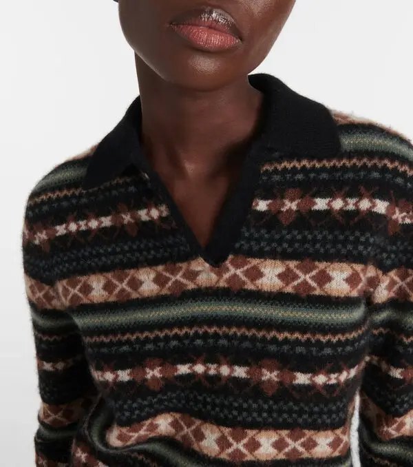 Vince Argyle Cashmere Sweater - Multicoloured