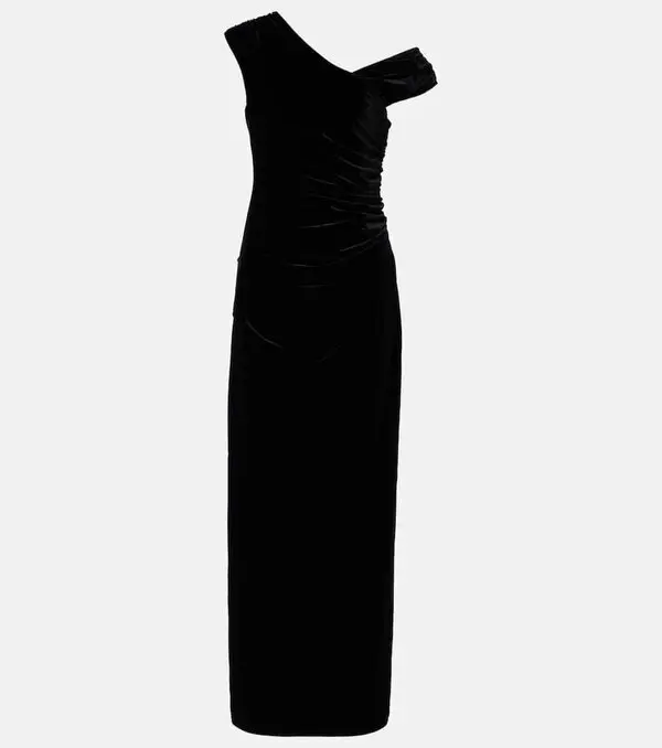 SIR. Ettore Ruched Velvet Gown