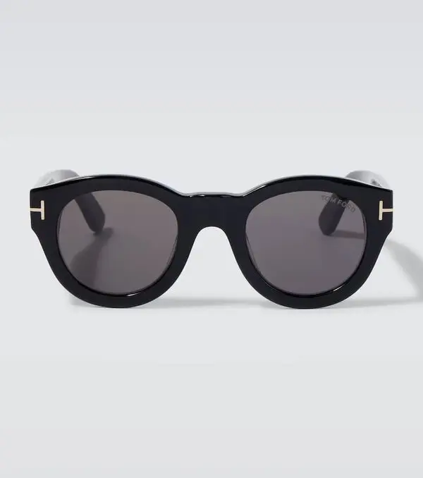 TOM FORD Lucinda Round Frame Sunglasses - Black