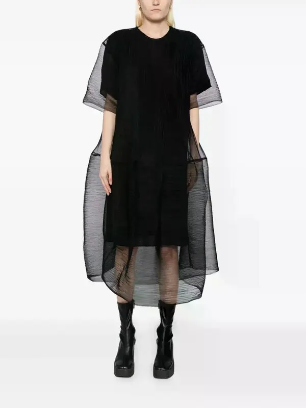 JNBY A-line Short Sleeve Dress - Black