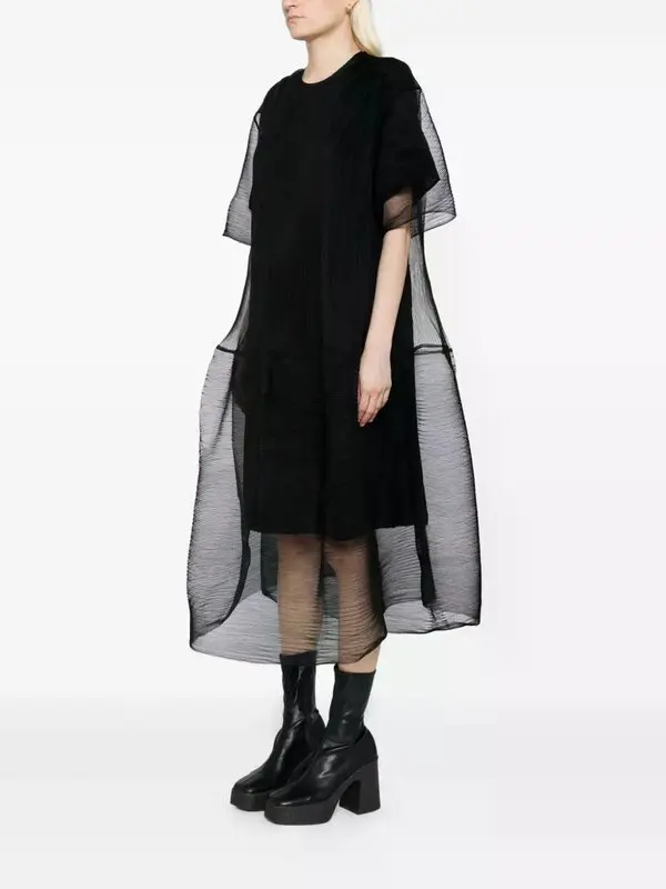 JNBY A-line Short Sleeve Dress - Black