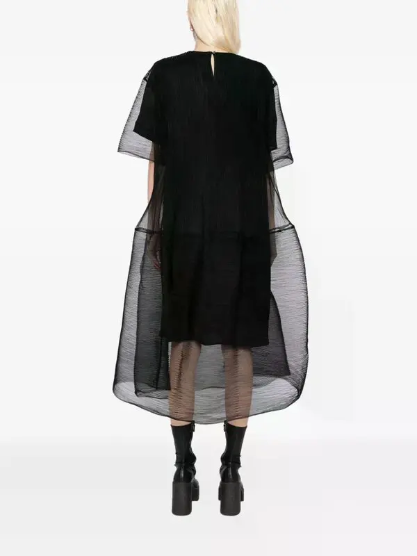 JNBY A-line Short Sleeve Dress - Black