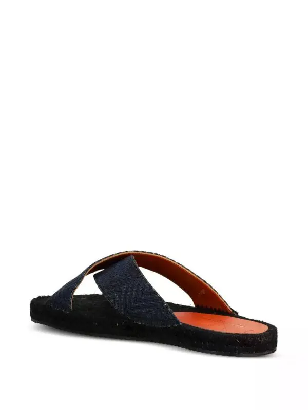 Missoni Cross-strap Slides - Blue