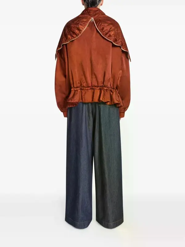 Dries Van Noten Quilted Ruffled Jacket