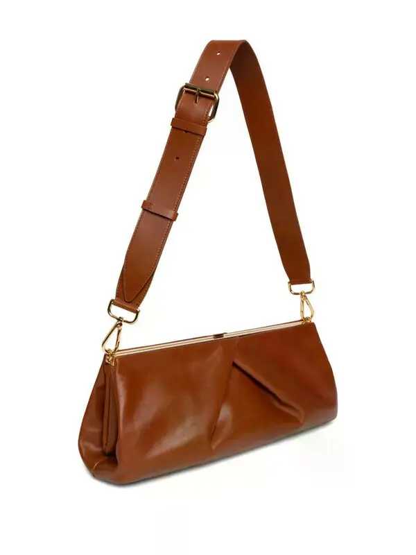 Dries Van Noten Medium Leather Clutch - Brown