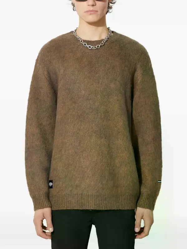 MANASTASH Brushed Effect Crew Neck Sweater