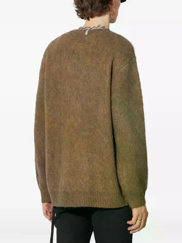 MANASTASH Brushed Effect Crew Neck Sweater