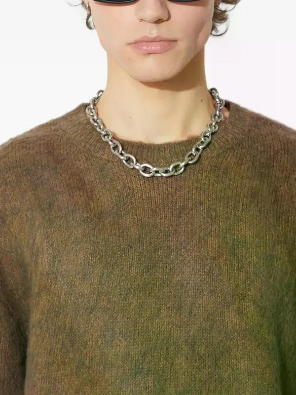 MANASTASH Brushed Effect Crew Neck Sweater
