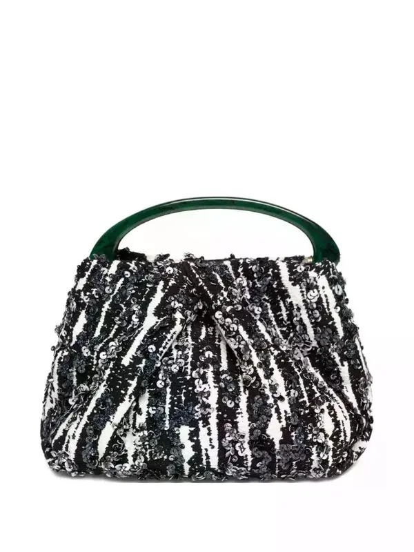 Dries Van Noten Pleated Sequined Mini Bag