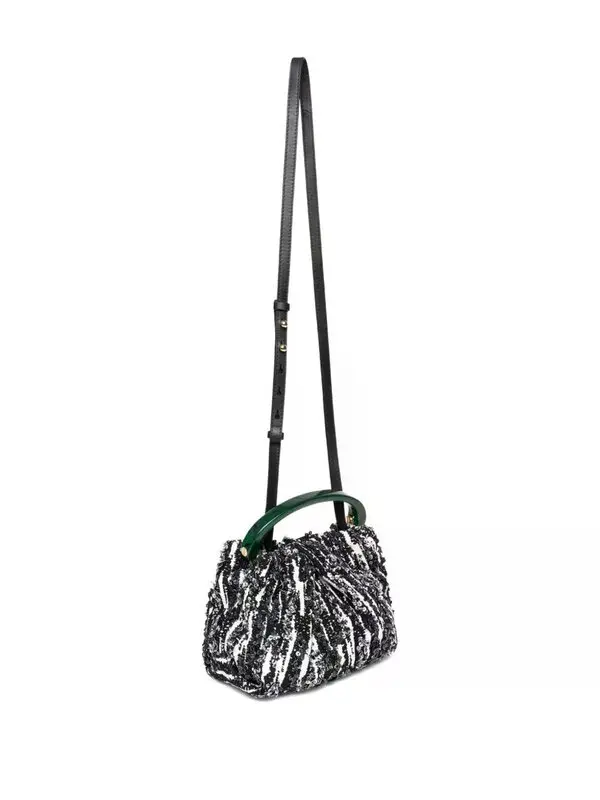 Dries Van Noten Pleated Sequined Mini Bag