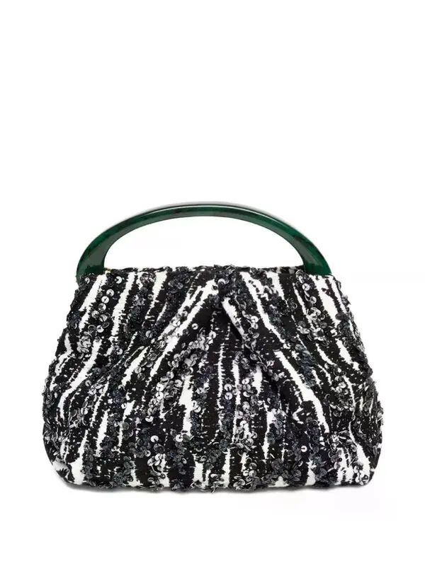 Dries Van Noten Pleated Sequined Mini Bag