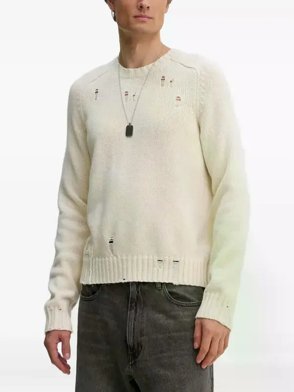 Zadig&Voltaire Distressed Crew-neck Sweater