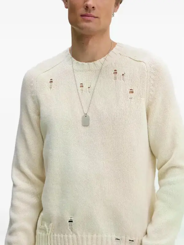 Zadig&Voltaire Distressed Crew-neck Sweater