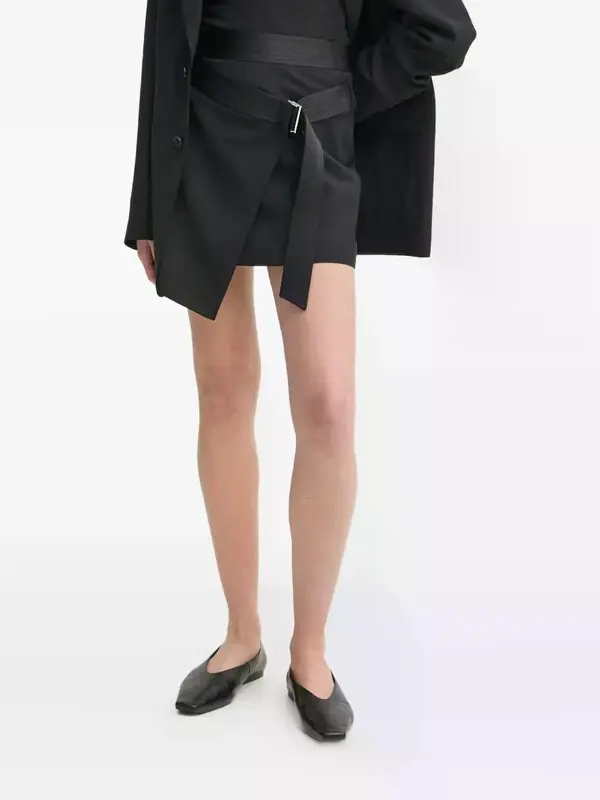 Filippa K Belted Wool Skirt