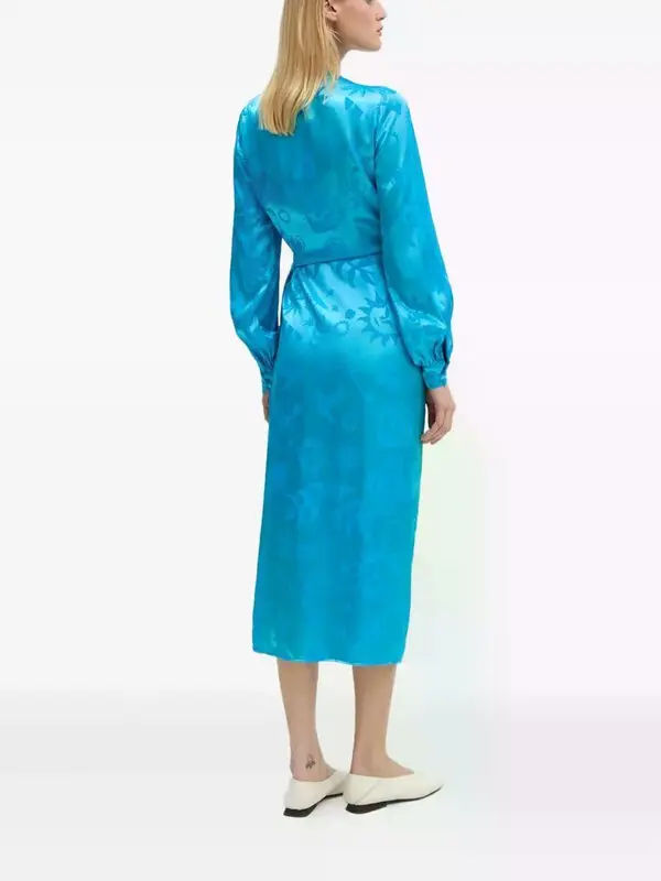NEVER FULLY DRESSED Wrap Midi Dress