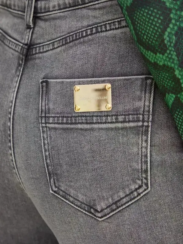 SIMONA CORSELLINI Logo-plaque Flared Jeans