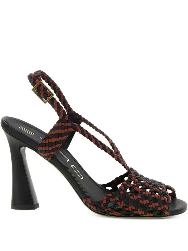 Etro Woven Leather Sandals - Black