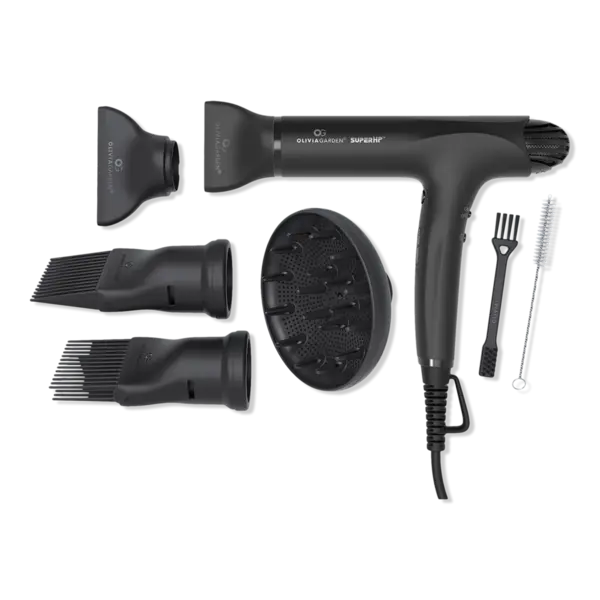 OLIVIA GARDEN Superhp High Performance Professional Hair Dryer - Matte Black