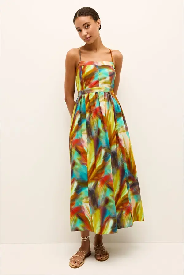Marie Oliver Selene Printed Midi Dress - Fauna | Editorialist