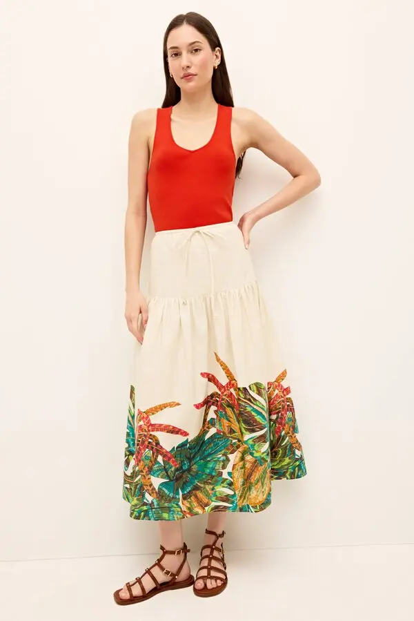 MARIE OLIVER Louise Midi Skirt - Paradise